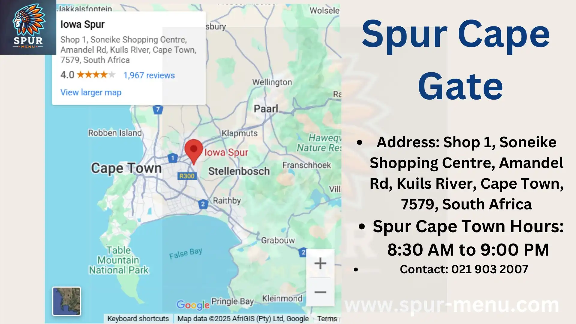 Spur Cape Gate – A Top Dining Spot in Cape Town 2025