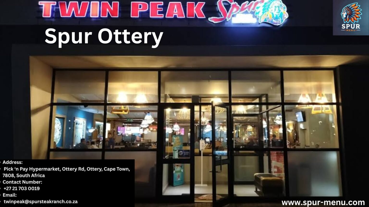 Dessert Spur Menu Prices & Allergens in SA 2025